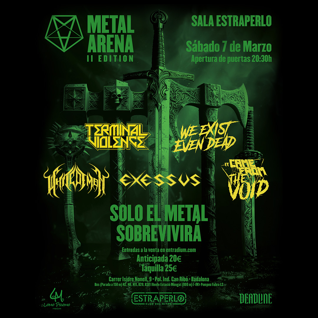 Metal Arena II regresa a Barcelona el 7 de marzo con un cartel ...
